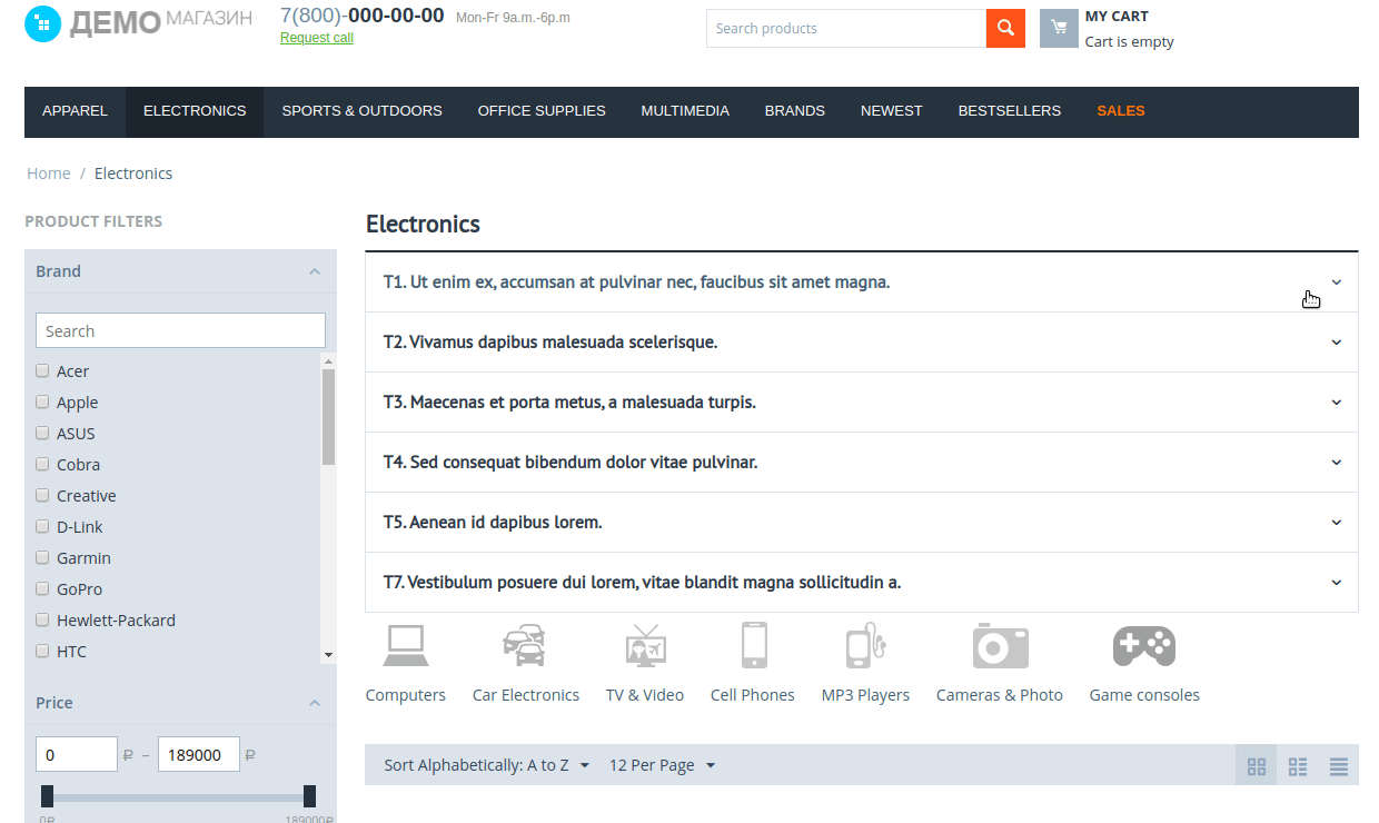 Multiple descriptions + FAQ (with JSON-LD rich snippets)